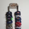 Custom Cap Rack for 20 Caps, Hat Rack, Carved Cap Rack, Personalize Cap ...