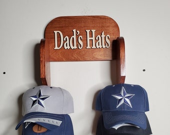 Custom Cap Rack for 20 Caps, Hat Rack, Carved Cap Rack, Personalize Cap ...