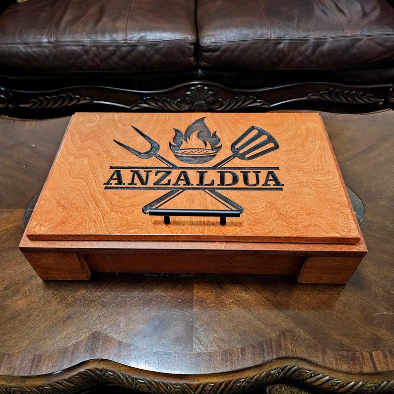 Custom BBQ Wood Box: Personalized Grill Master Gift - Etsy