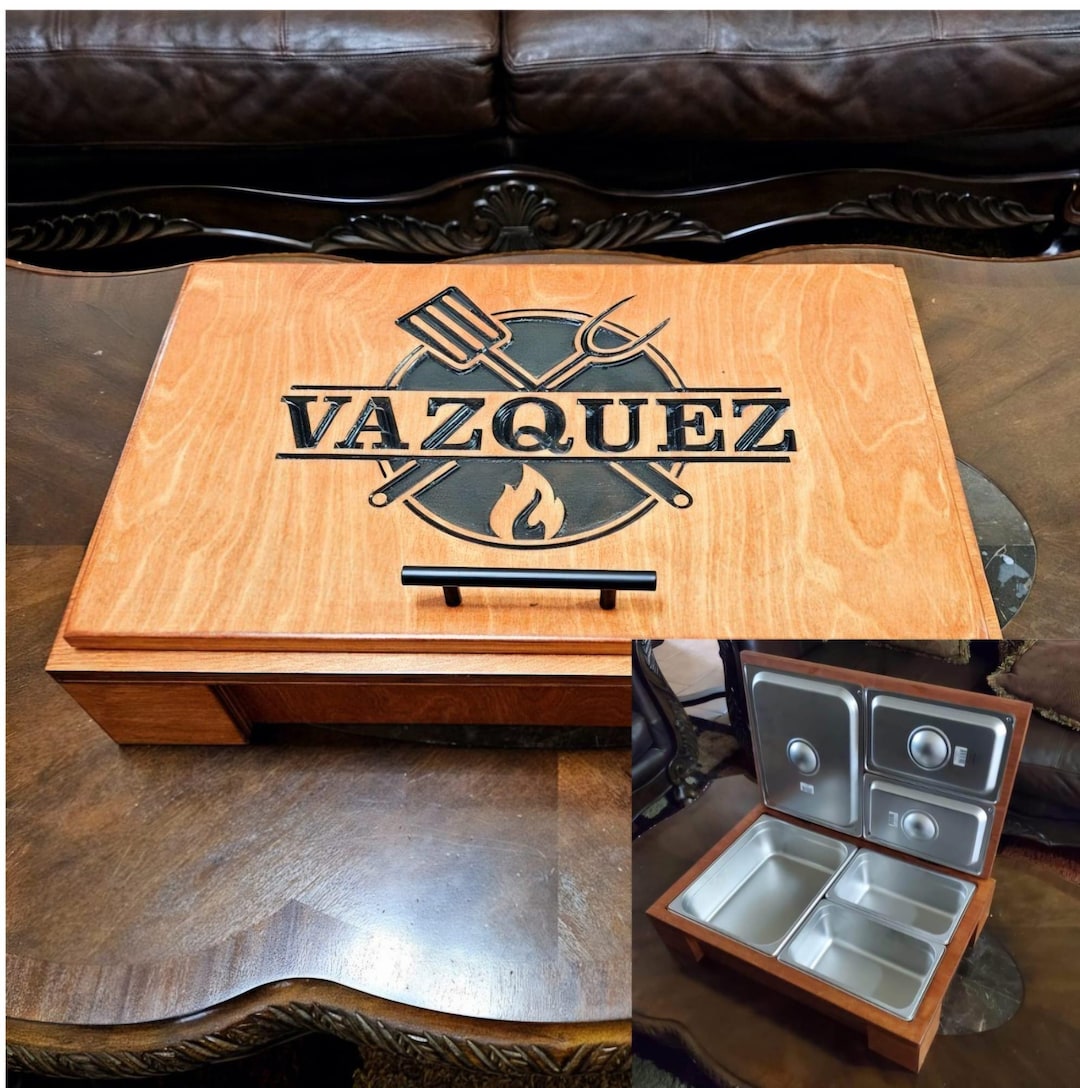 Personalized BBQ Wood Box: Custom Meat Smoker Gift - Etsy