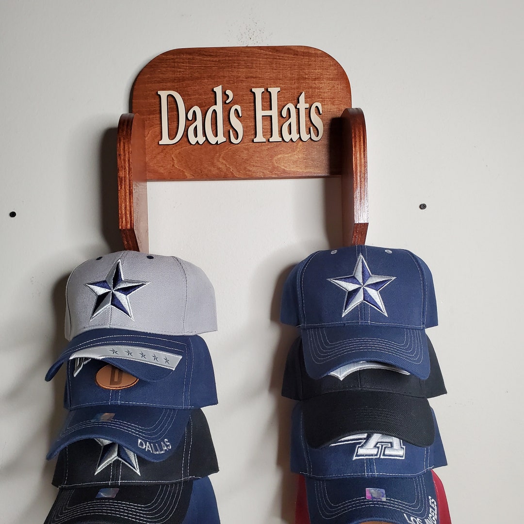 Custom Cap Rack for 20 Caps, Hat Rack, San Valentin Gift, Personalize ...