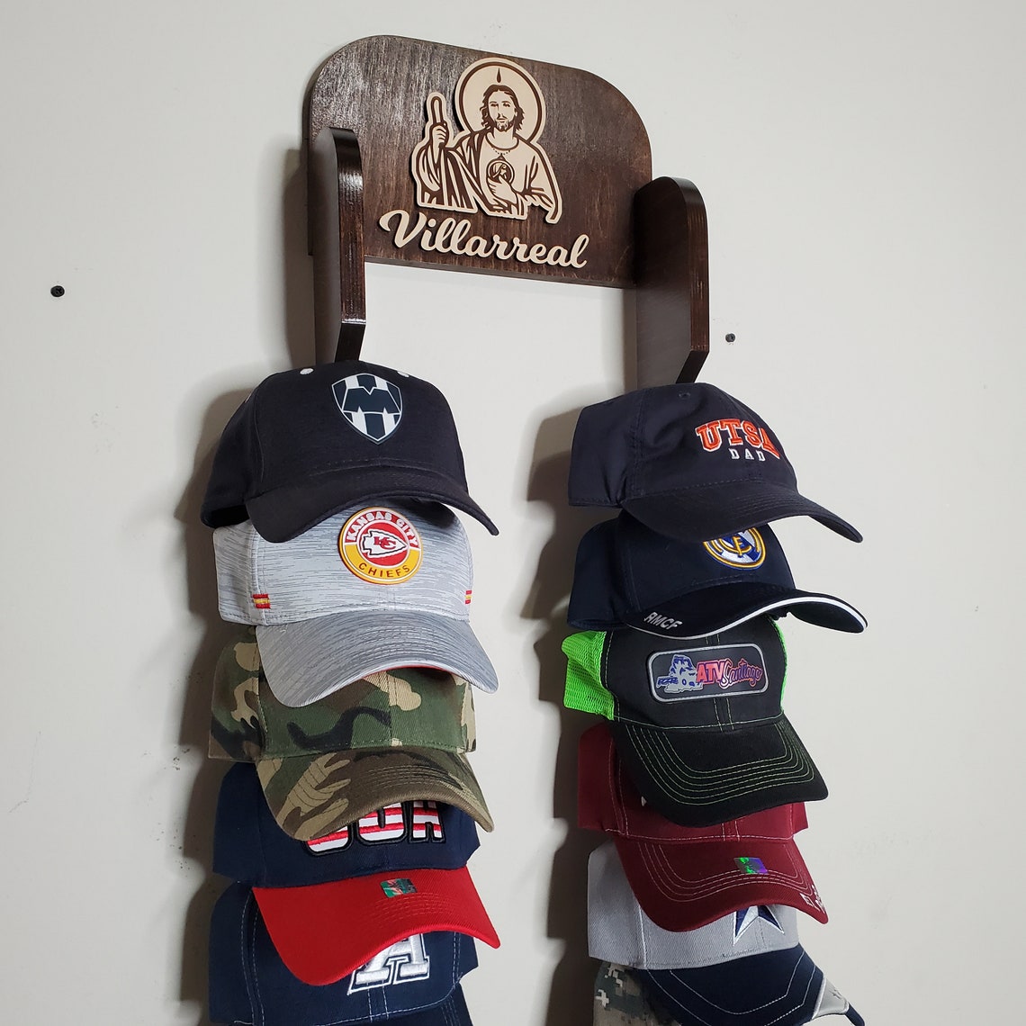 Custom Cap Rack for 20 Capshat Rack Engraved 3D Cap Rack - Etsy