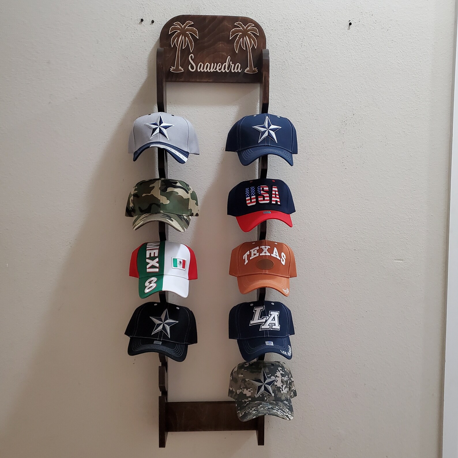 Cap Rack Rack for 20 Caps Custom Cap Rack Cap Rack 3D - Etsy