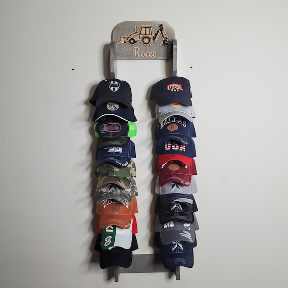 Baseball Cap Rack Rack for 20 Caps Custom Cap Rack Cap - Etsy