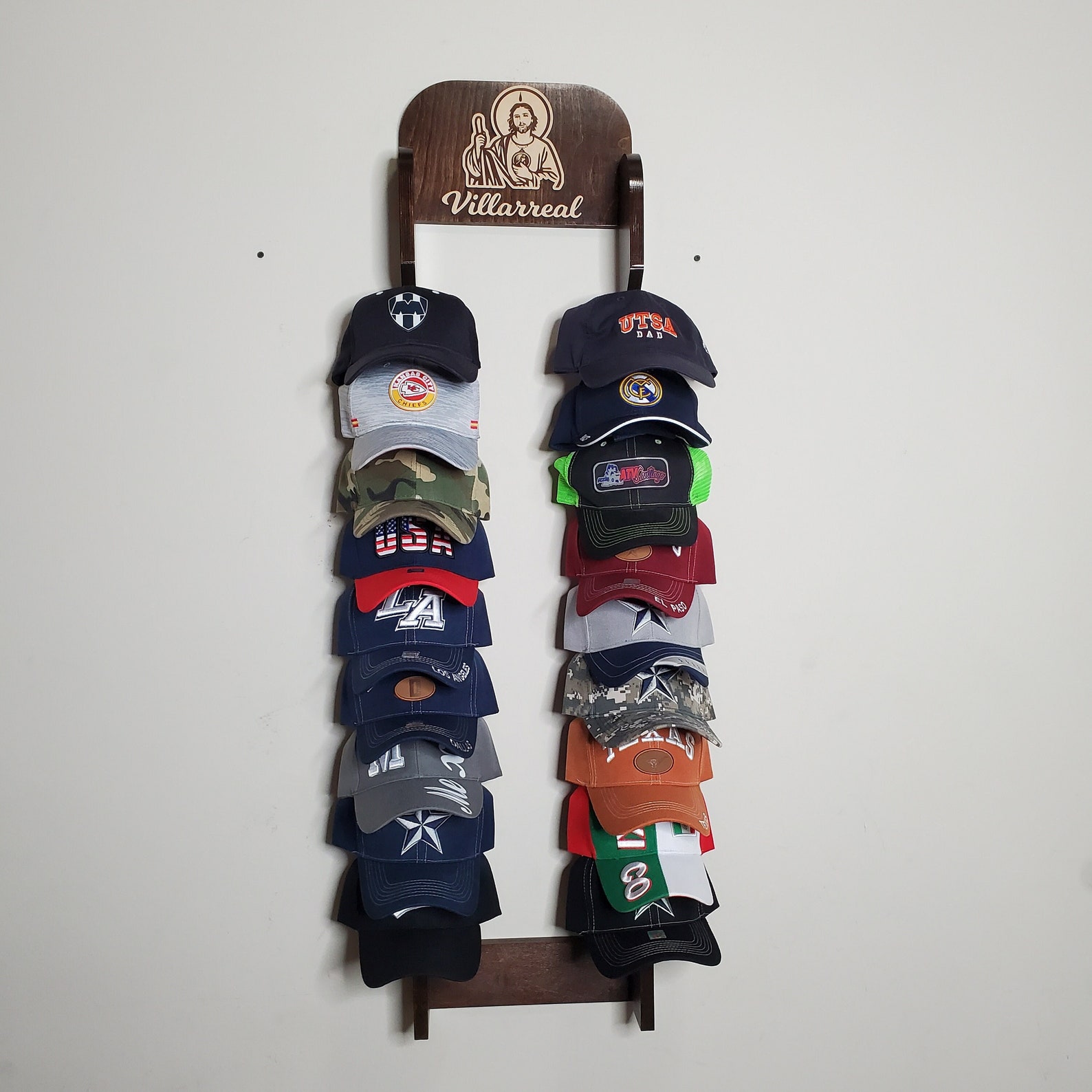Custom Cap Rack for 20 Capshat Rack Engraved 3D Cap Rack - Etsy