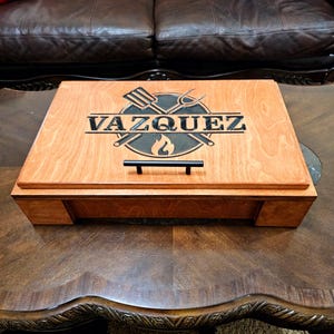 Personalized BBQ Wood Box: Custom Meat Smoker Gift - Etsy