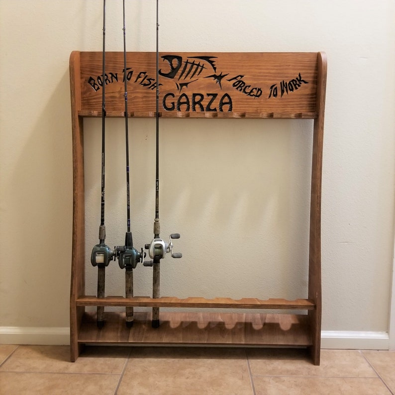 Fishing Rack Carved Rod Rack Fishing Pole Holder Rod Rack - Etsy