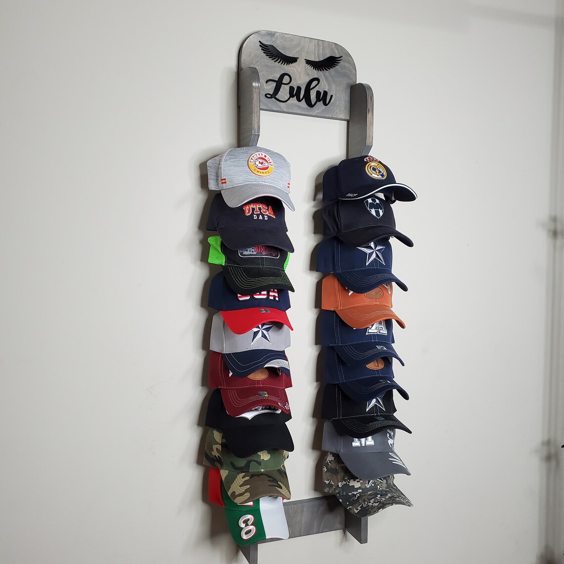 Cap Rack Rack for 20 Caps Custom Cap Rack Cap Rack 3D | Etsy