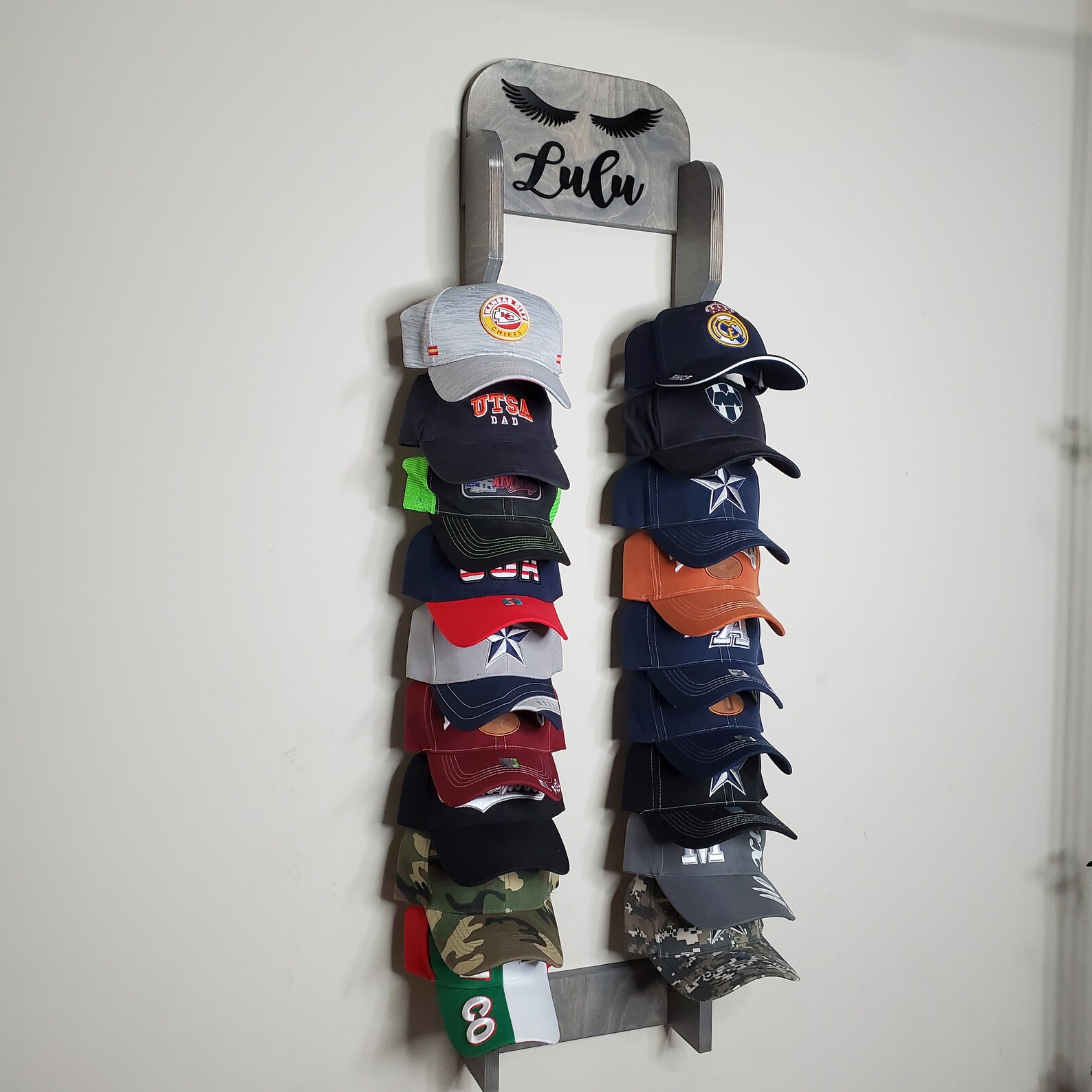 Cap Rack Rack for 20 Caps Custom Cap Rack Cap Rack 3D | Etsy