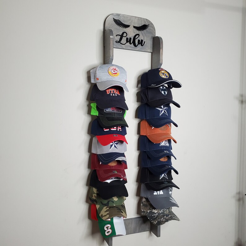 Cap Rack Rack for 20 Caps Custom Cap Rack Cap Rack 3D | Etsy