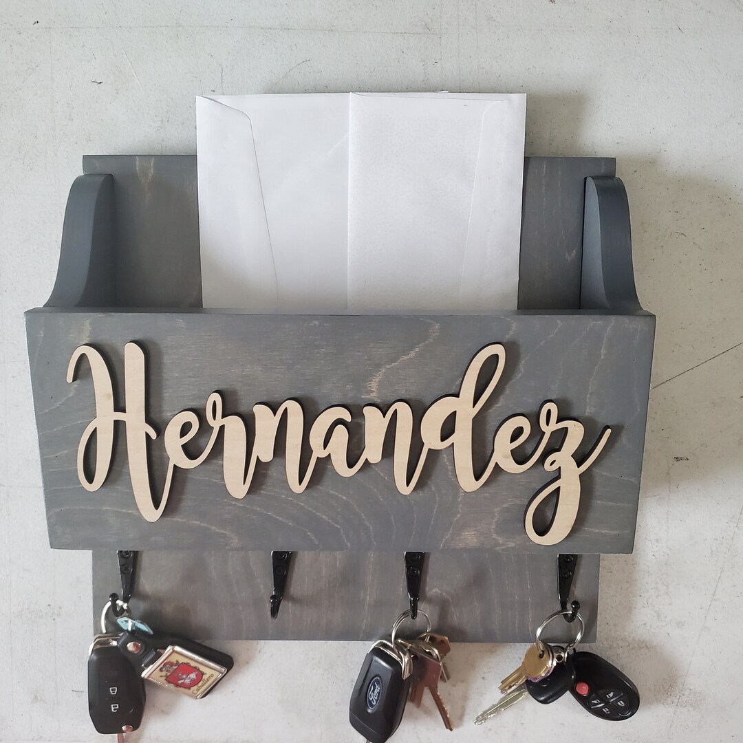 Key Holder , Mailbox, Key Ring Holder, Indoor Mailbox, Mailbox Key ...