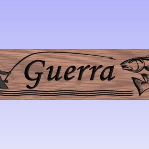 Carved Wood Fishing Rod Rack, Personalized Fishing Pole Holder - Etsy