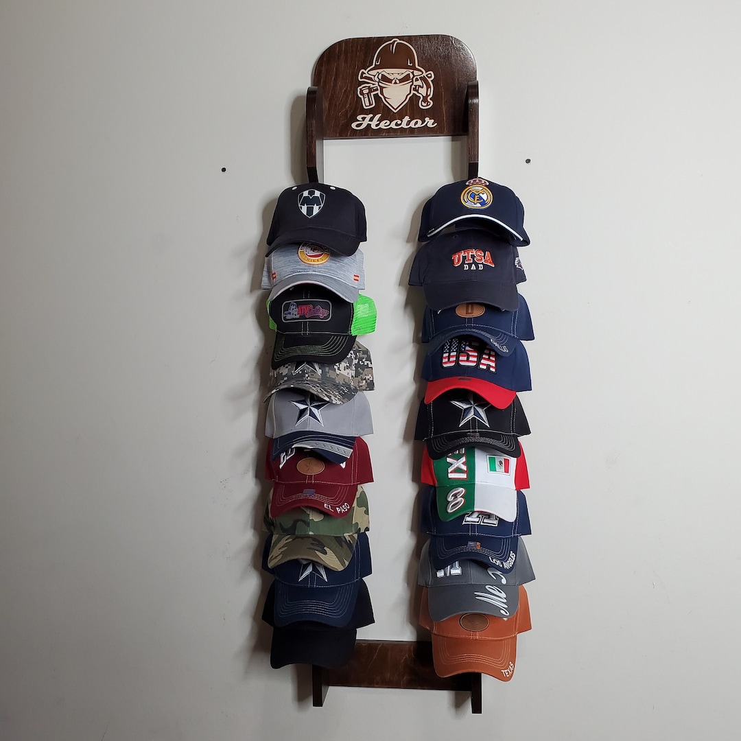 Cap Rack ,rack for 20 Caps, Custom Cap Rack , Cap Rack 3D, Personalize ...
