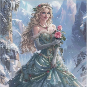 Lady of Winter - Cross Stitch Pattern - Etsy