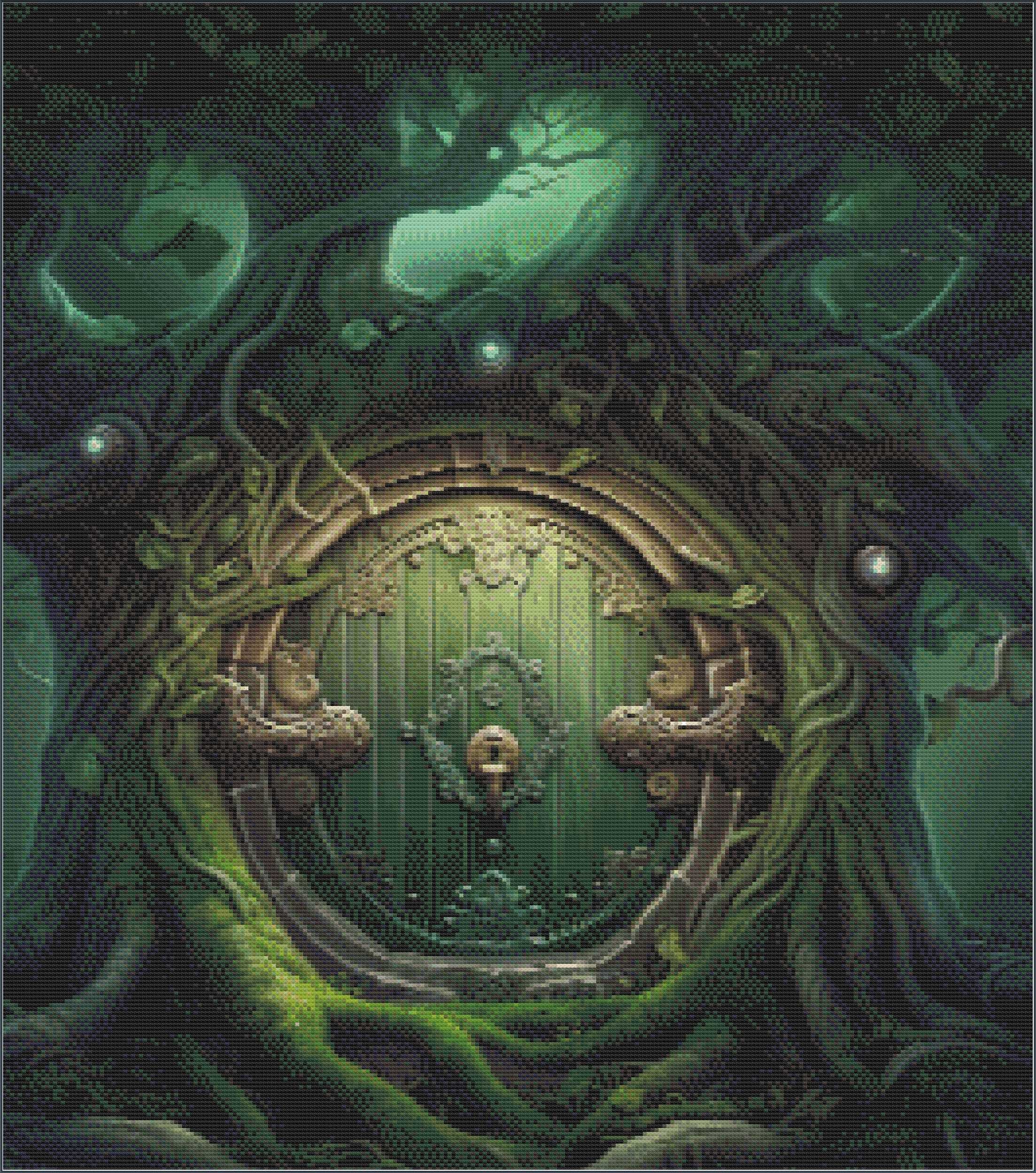 Green Elven Door - Cross Stitch Pattern - Etsy