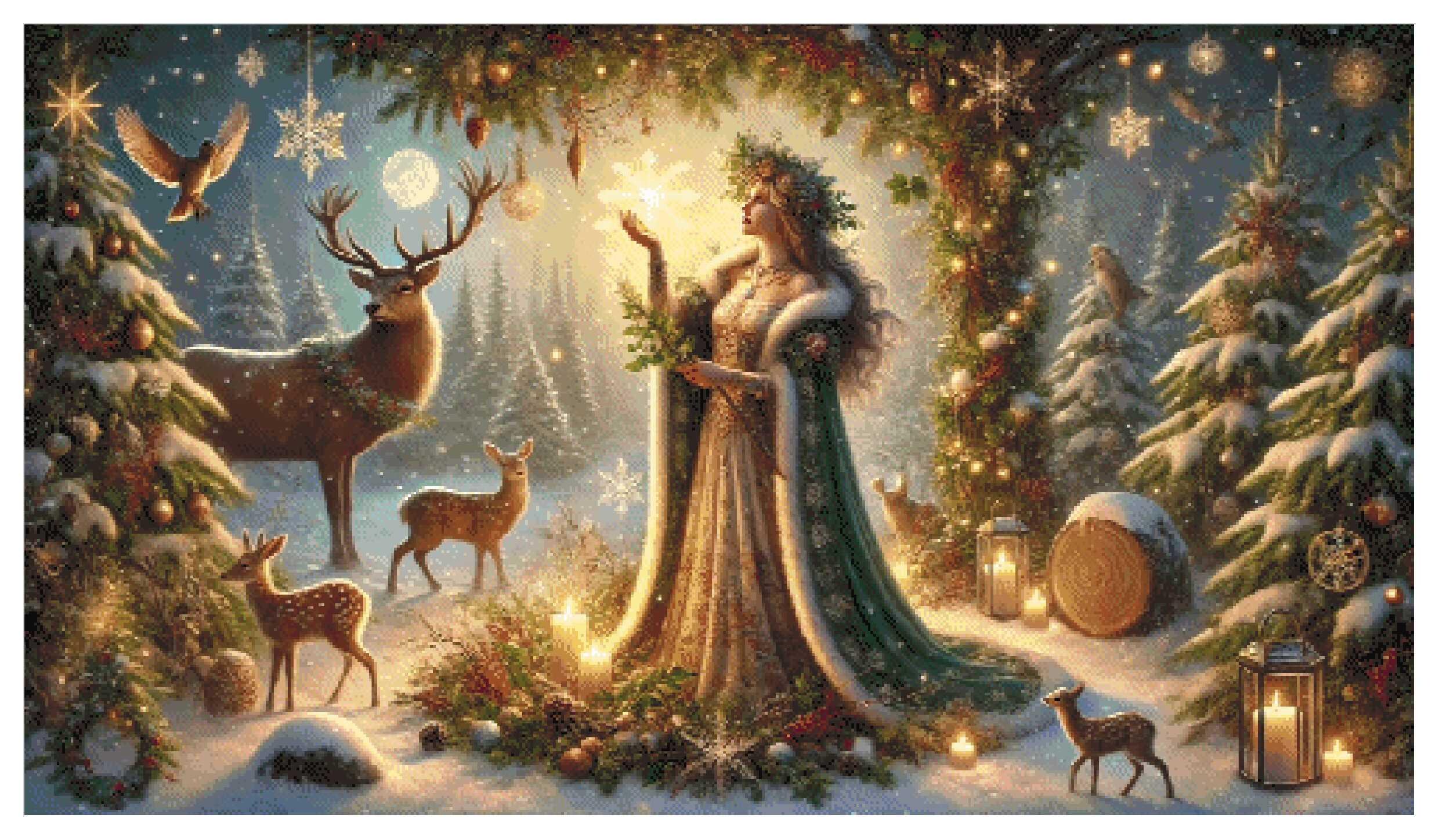 Yuletide - Cross Stitch Pattern - Etsy