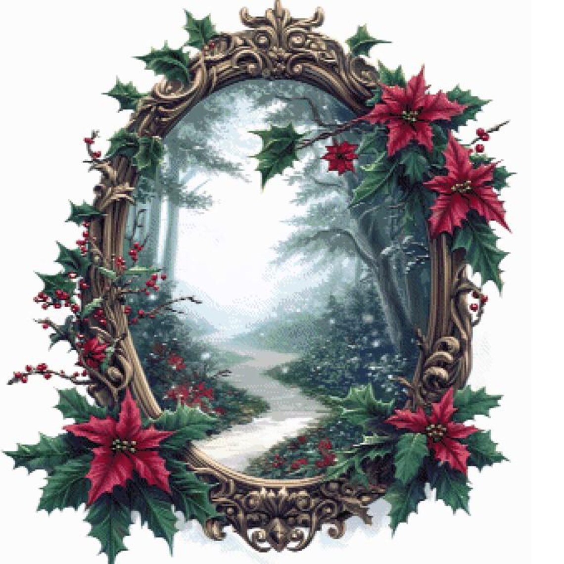 Christmas Landscape - Etsy