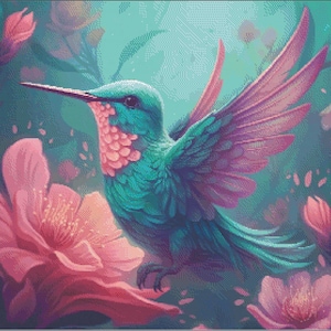 The Humming Bird - Cross Stitch Pattern - Etsy