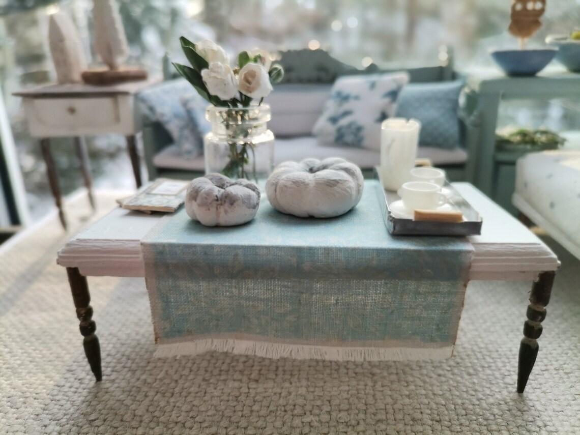 Miniature Table Dollhouse Furniture Miniature Coffe Table | Etsy