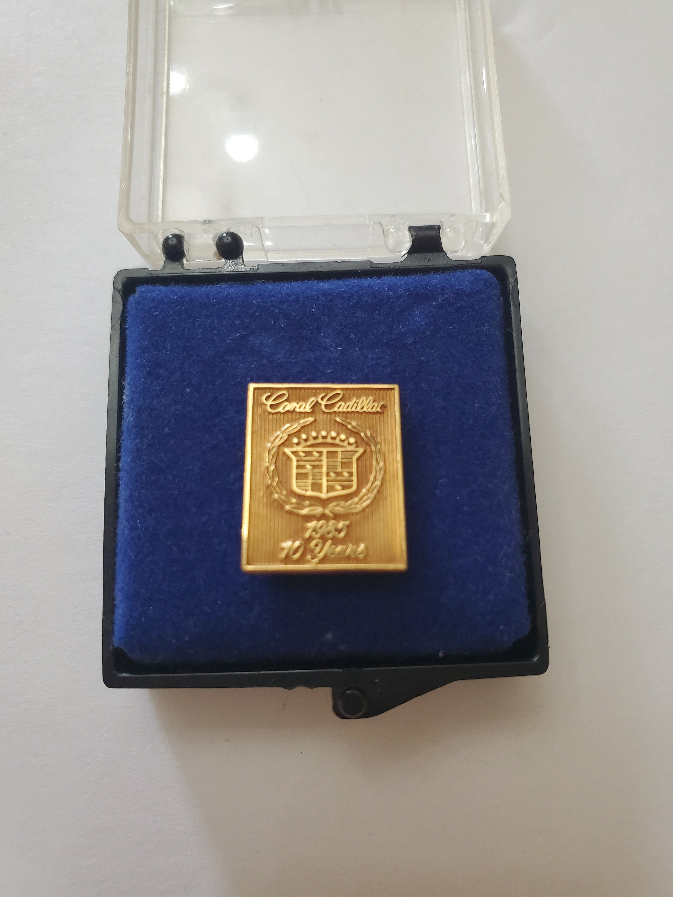 Vintage Cadillac Pin / Coral Cadillac Pin/ Cadillac Celebratory Pin 10 ...