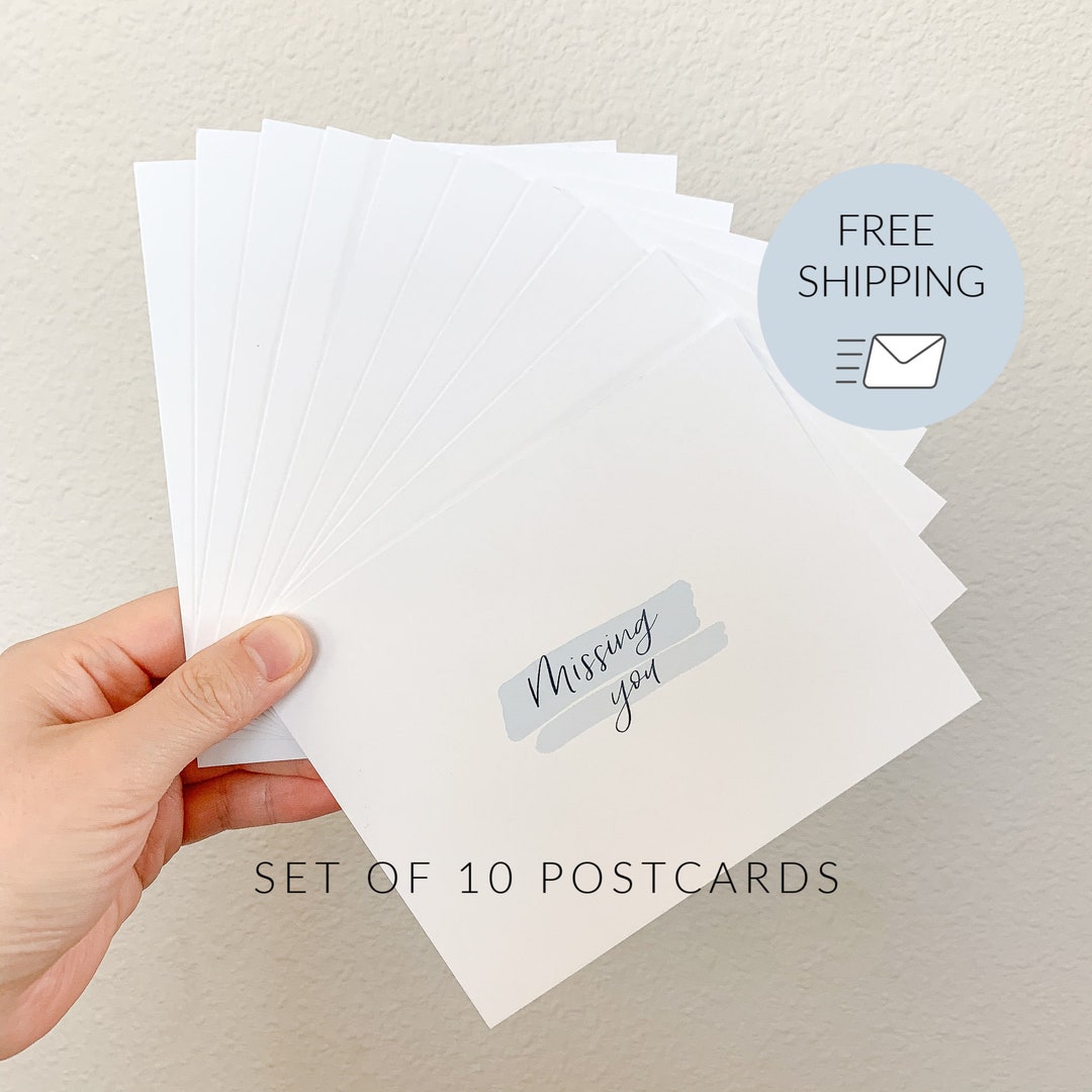 Missing You Postcard Set: Quarantine Greeting Cards (4.25x5.5) - Etsy