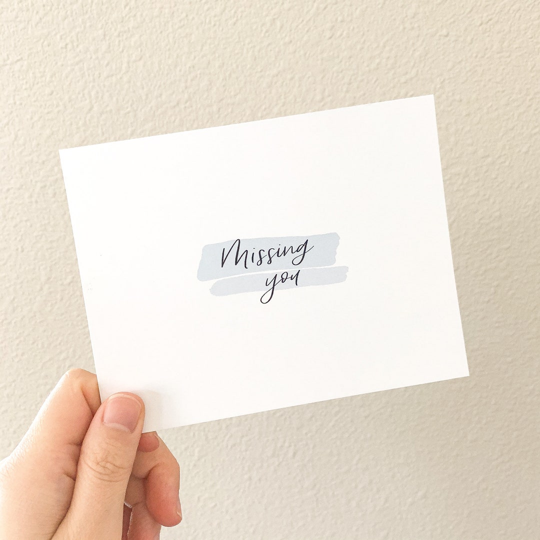 Missing You Postcard, Postcard for a Family or Friend, Quarantine Card ...