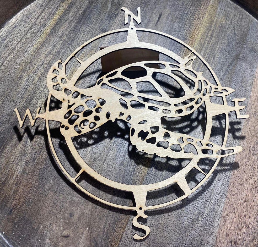Compass Turtle - Etsy