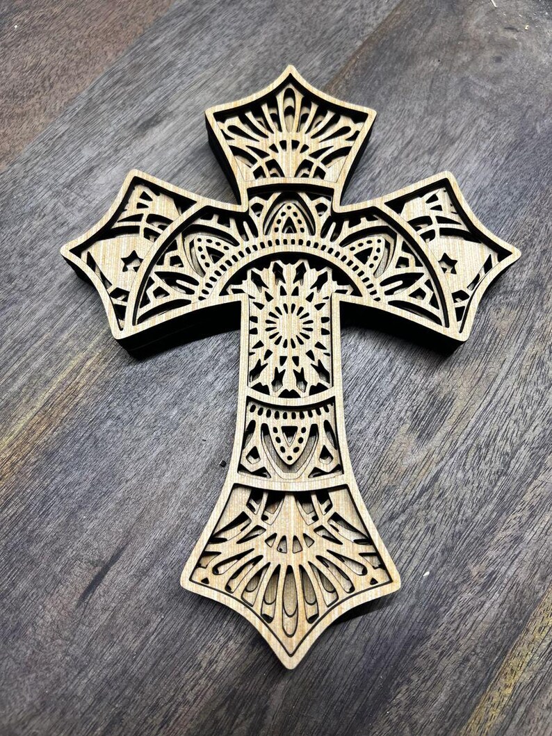 4 Layered Cross - Etsy