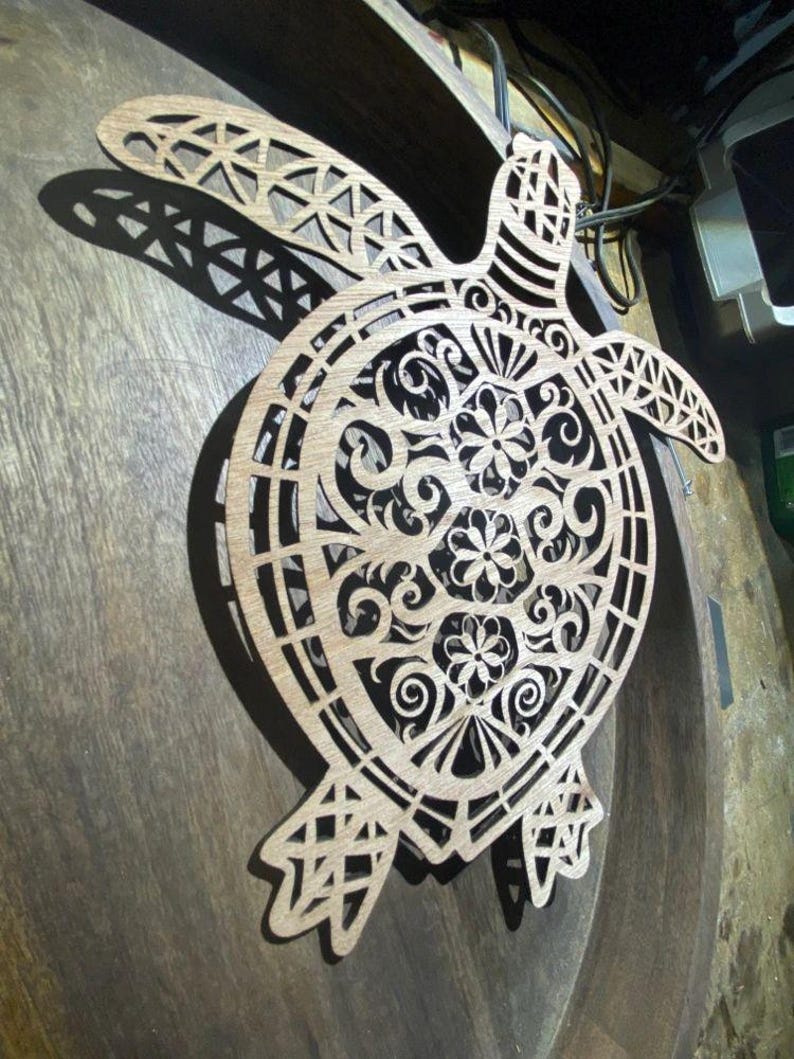 Two Beautiful Floral Turtles - Etsy