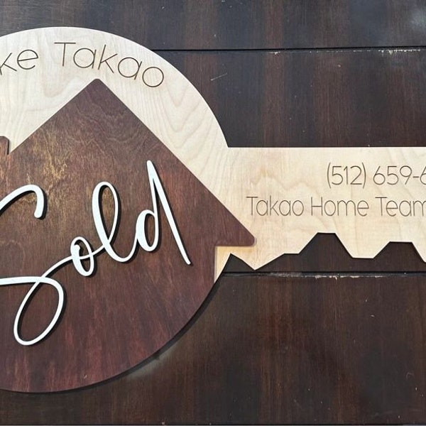 Sold Key Sign - Etsy