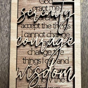 Serenity Prayer - Etsy