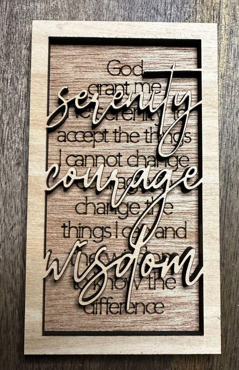 Serenity Prayer - Etsy