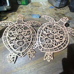 Two Beautiful Floral Turtles - Etsy