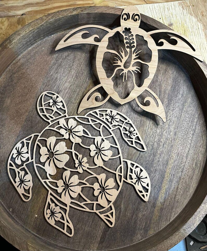 Hibiscus Turtle Set - Etsy