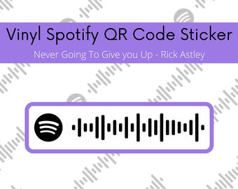 Rick Astley Qr Code Bumper Sticker - Etsy Finland