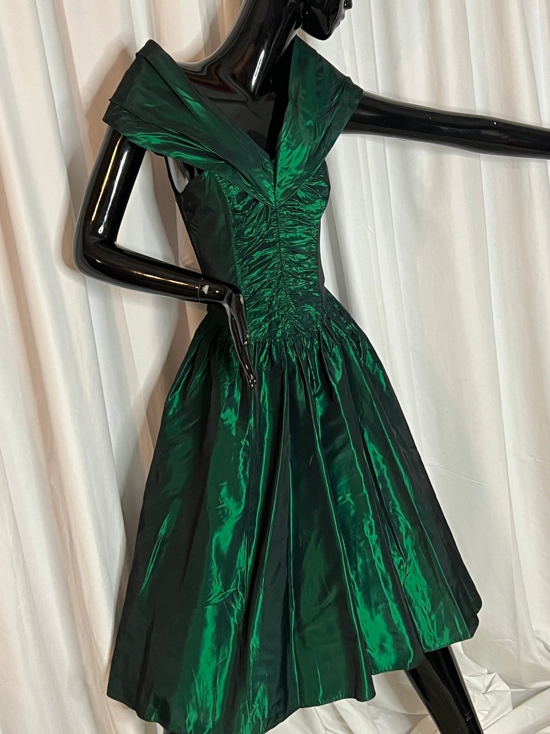 Emerald Green Jessica Mcclintock Fir GUNNE SAX Vintage Party Dress - Etsy