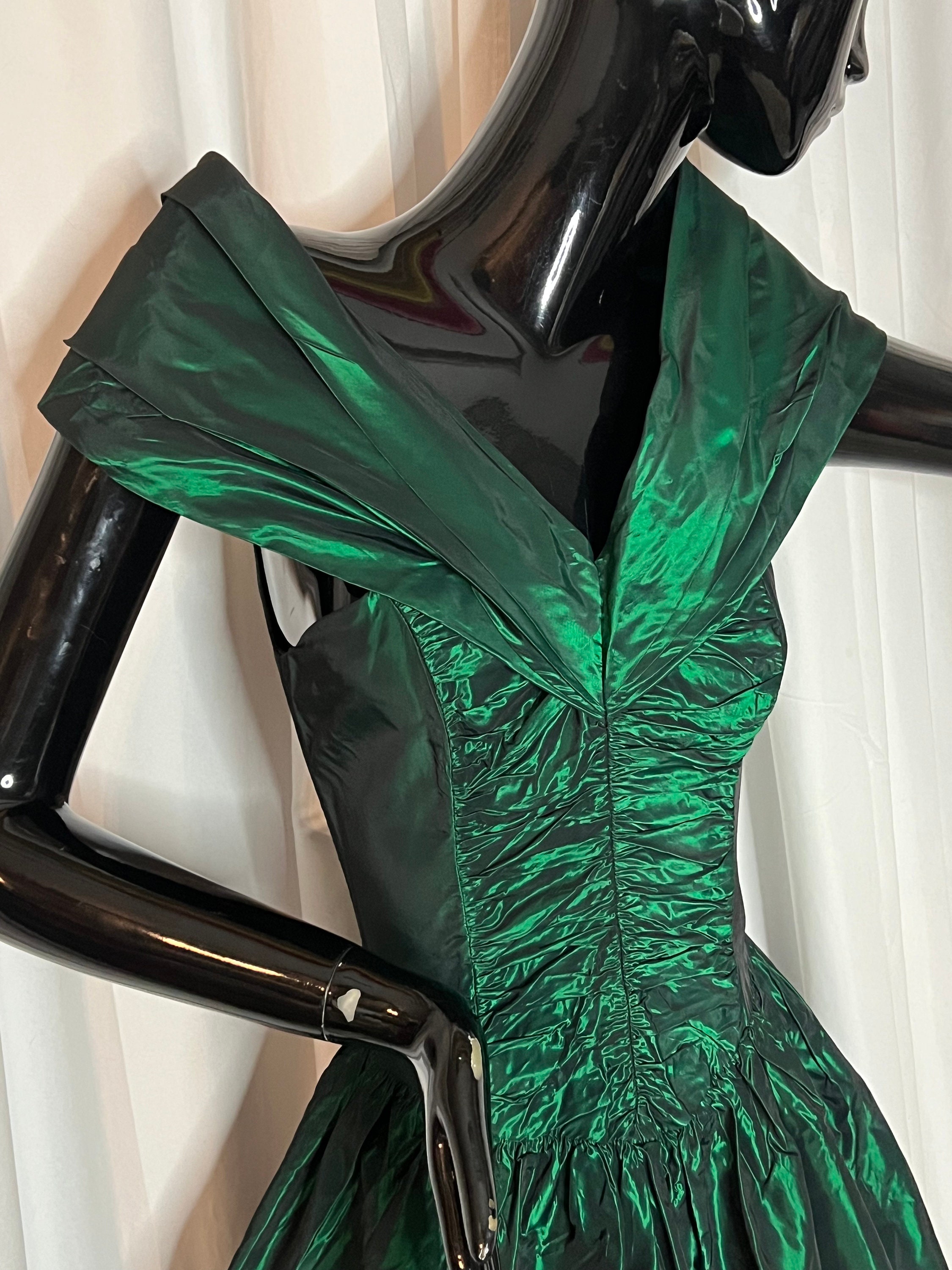 Emerald Green Jessica Mcclintock Fir GUNNE SAX Vintage Party Dress - Etsy