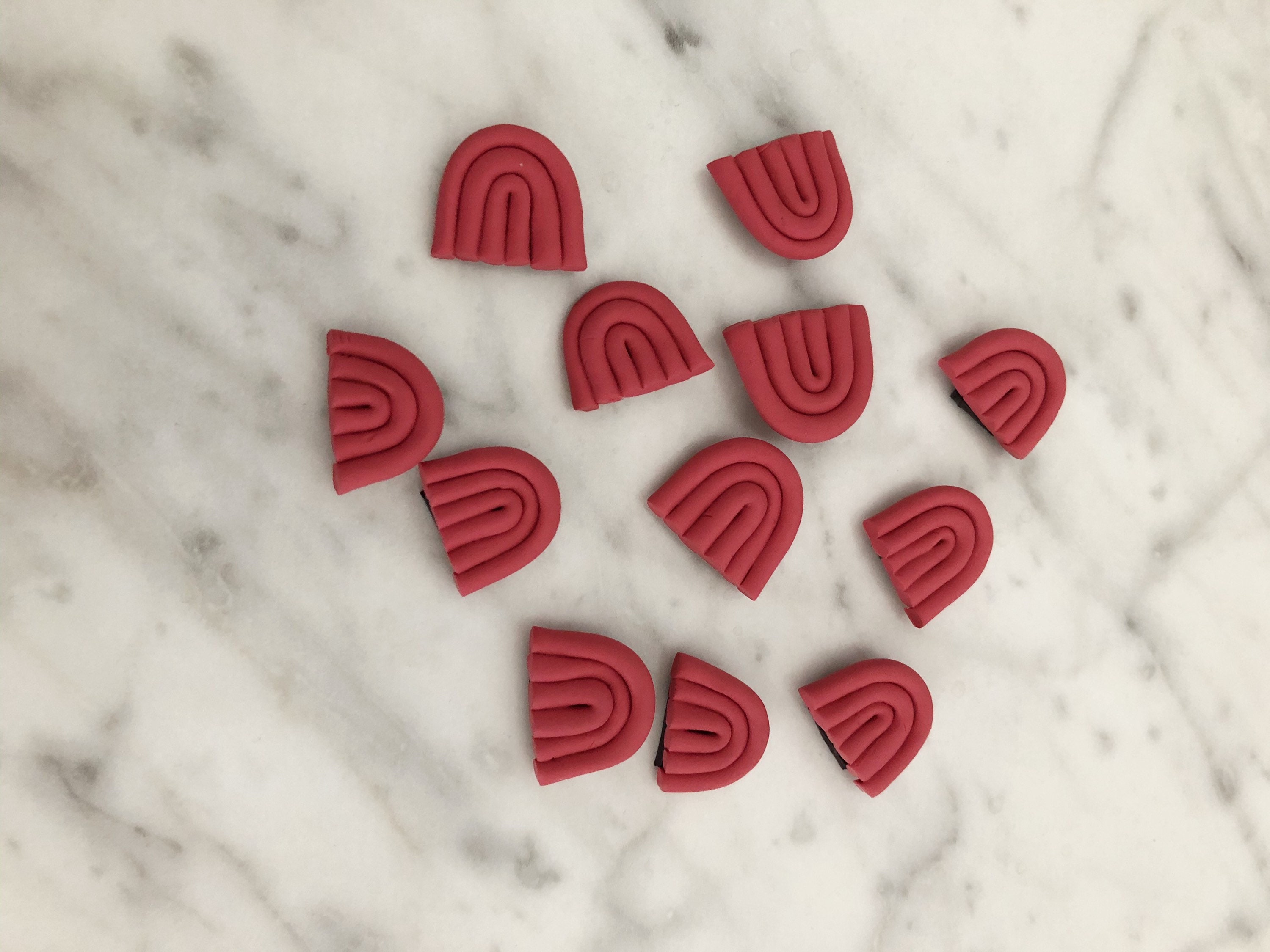 Pink rainbow magnets sets of 3 | Etsy