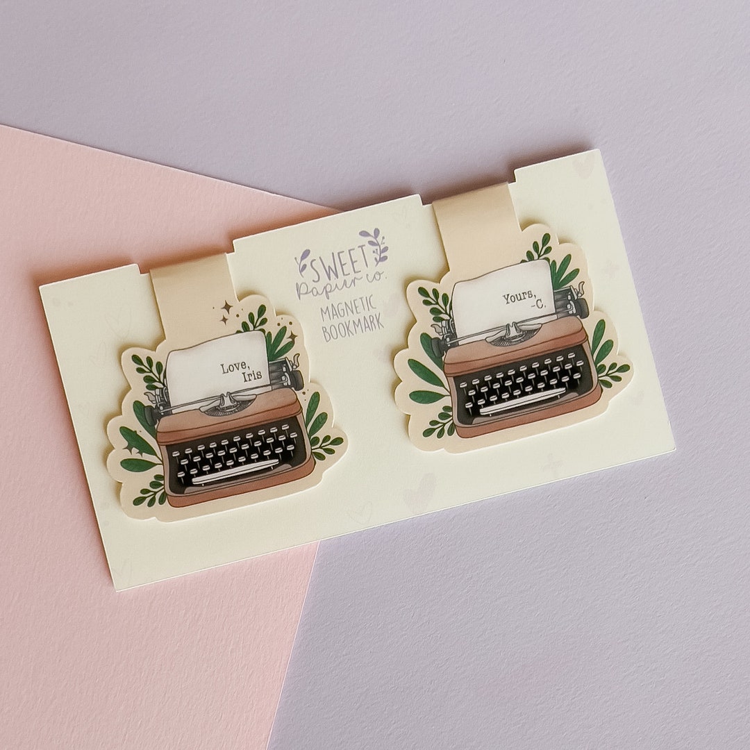 Typewriters 2 and 3… Magnetic Bookmark Set - Etsy