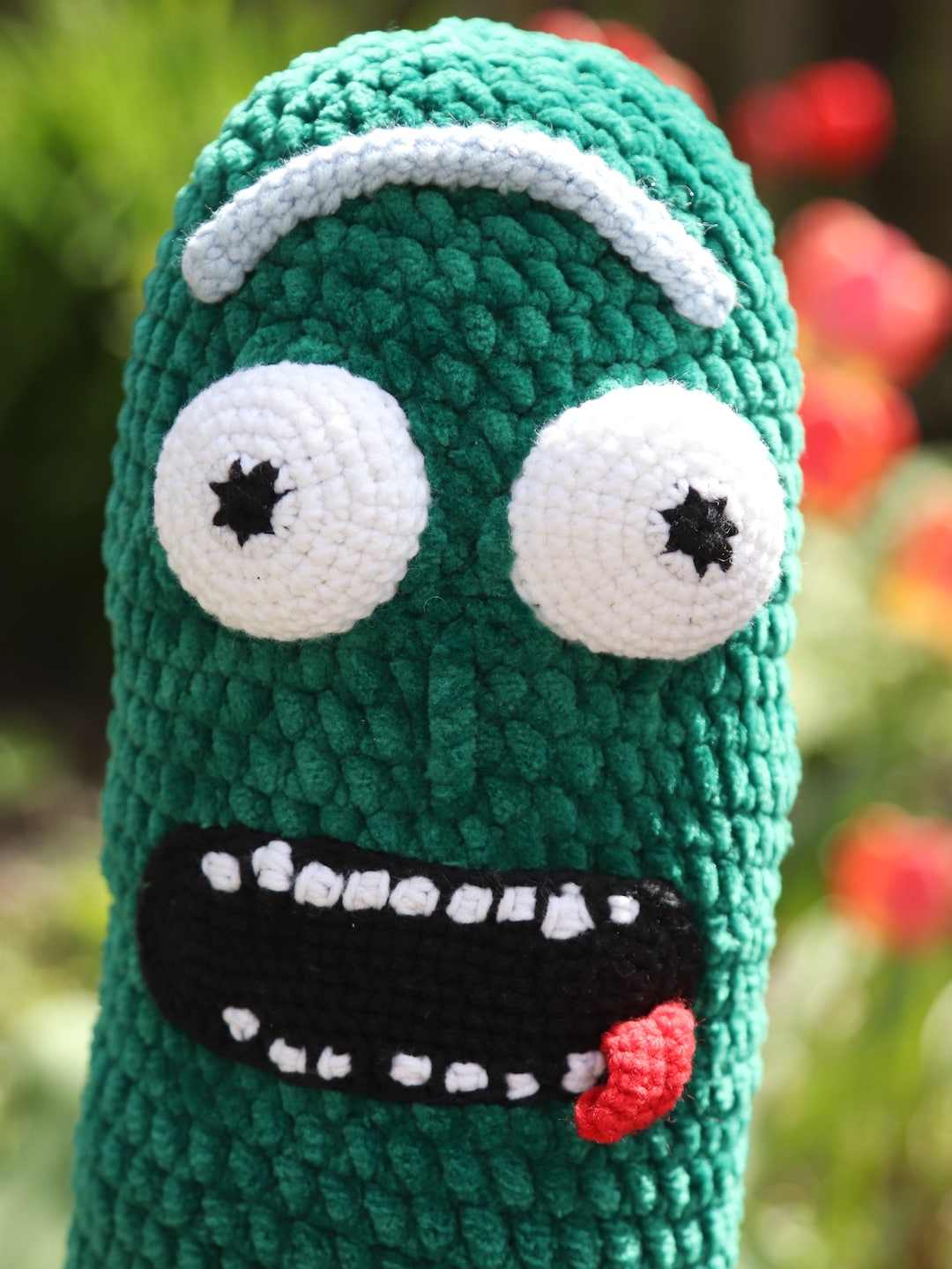 Amigurumi Doll Pickle Rick, Pickle Rick Plush, Pickle Rick, Crochet ...