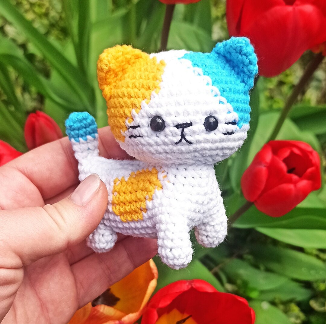 Ukrainian Cat, Ukrainian Handicraft, Support Ukraine, Knitted Cat ...