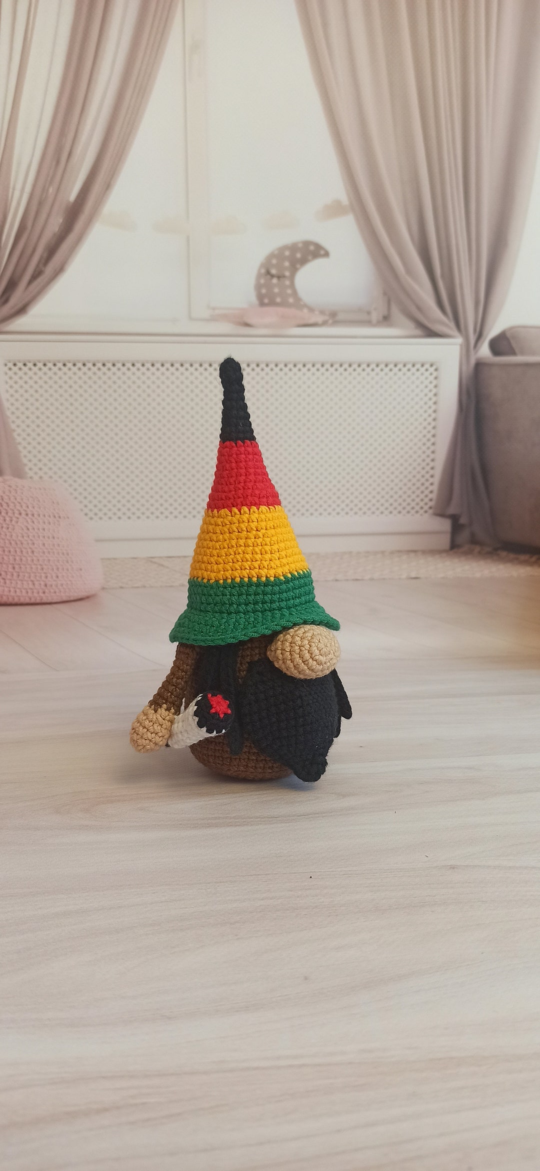 Crochet Rasta Gnome, Gnome Dreadlocks, Smoker - Etsy