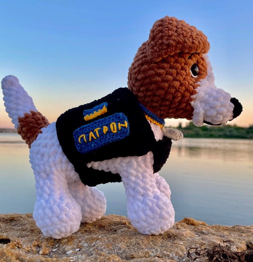 Plush Toy Dog Patron Jack Russell From Ukraine Dog Patron - Etsy Australia