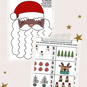 DIGITAL DOWNLOAD Christmas Busy Book for Toddlers Printable Holiday ...