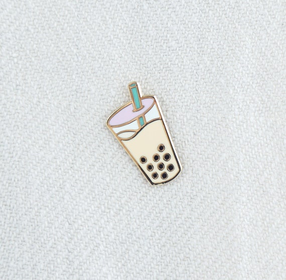 Boba Hard Enamel Pin bubble Tea | Etsy