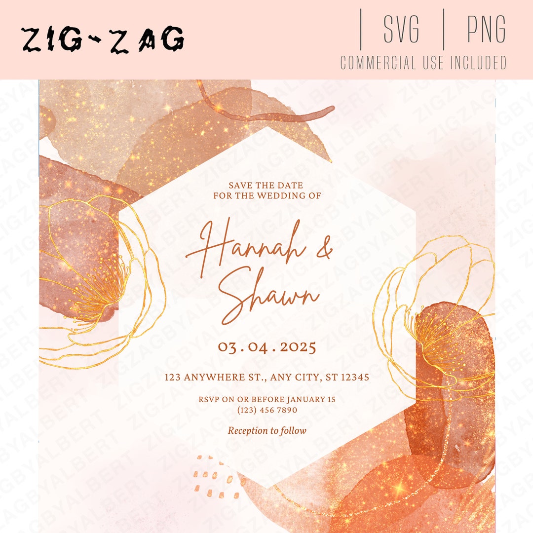 Wedding Invite SVG, Wedding Svg, Invitation Svg, Save the Date SVG ...