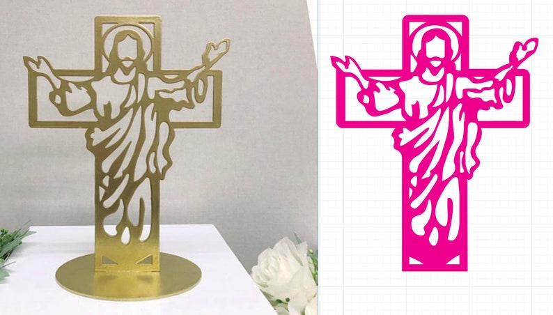 3 Laser Cut Christening Vector - Etsy