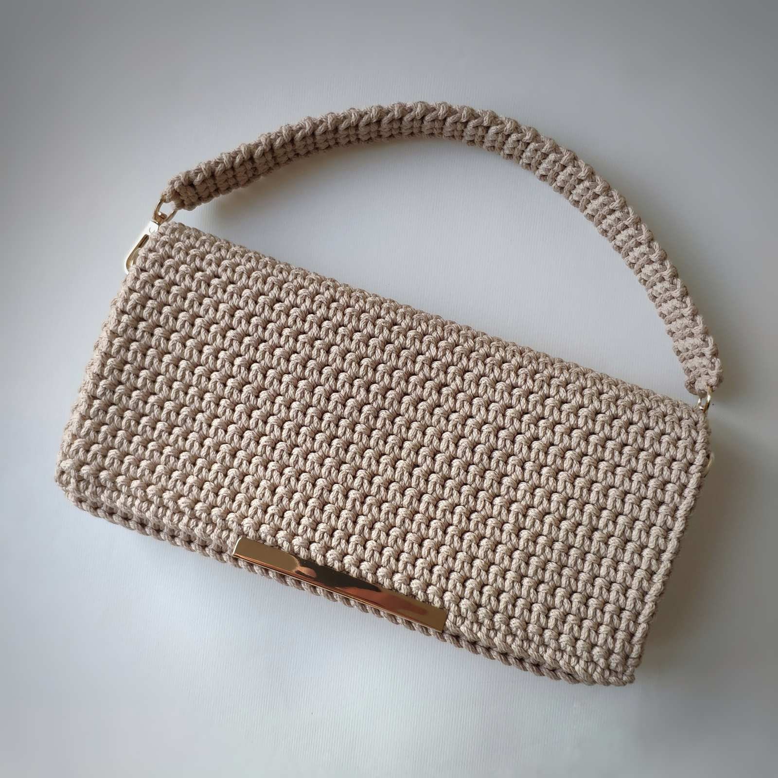 Crochet Pattern Baguette Bag With English Subtitles Video Tutorial ...