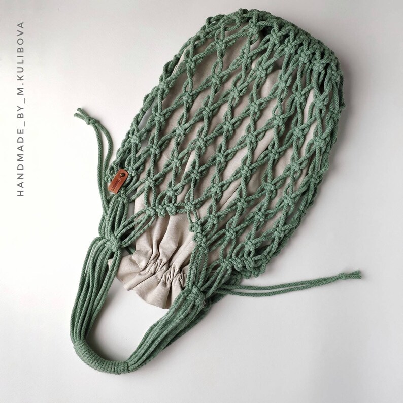 Macrame Pattern String Bag Video Tutorial With English Subtitles Market ...