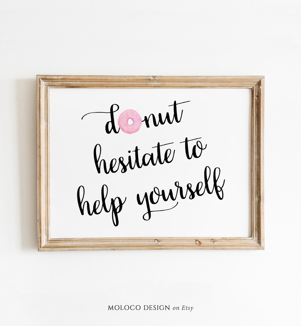 Donut Party Printable Donut Sign Donut Bar Sign Baby | Etsy